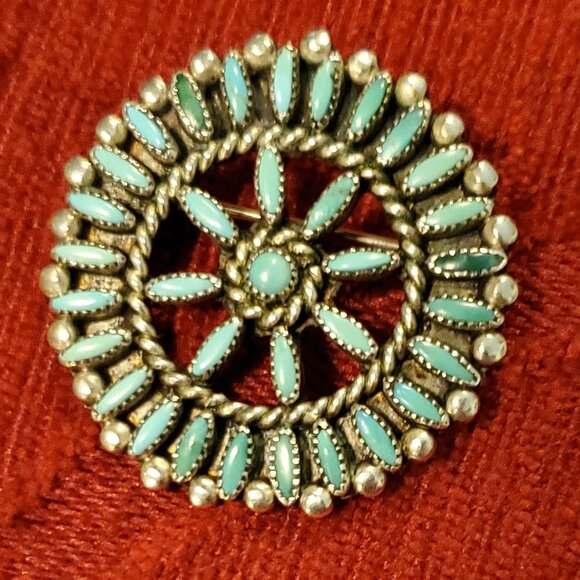 Zuni | Jewelry | Zuni Petit Point Brooch | Poshmark